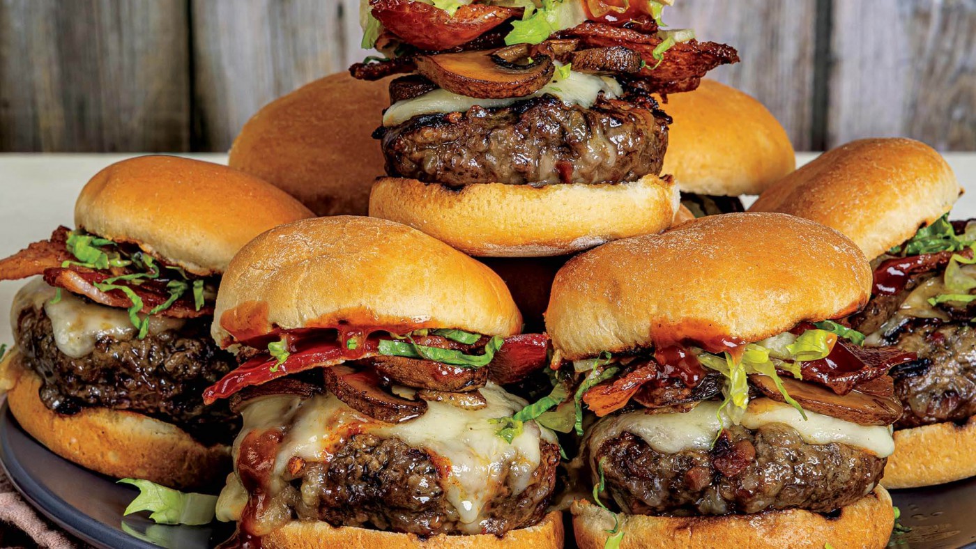 BBQ Double Bacon & Cheese Sliders - Roche Bros