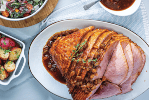 Honey-Rum Glazed Ham with Golden Raisins - Roche Bros