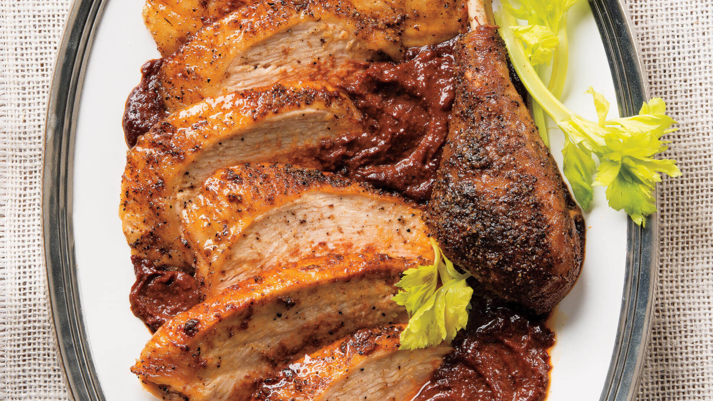 Spice Rubbed Turkey with Cranberry-Walnut Mole | Recipe | Roche Bros.