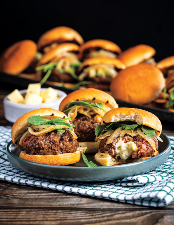 Hot Pepper Cheese Stuffed Sliders - Roche Bros