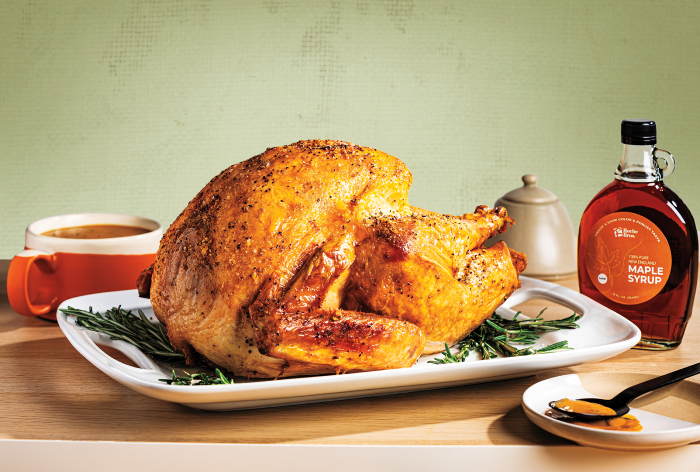 Roasted Turkey with Maple-Salted Caramel Sauce - Roche Bros