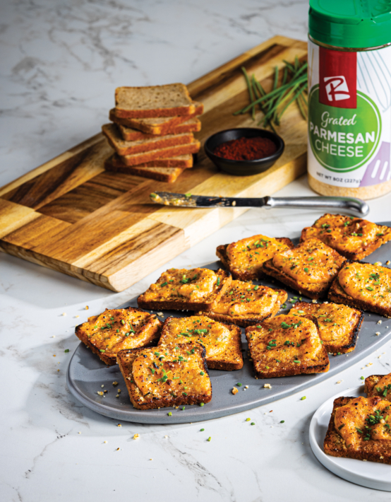 Parmesan-Chive Toasts - Roche Bros